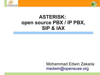 Asterisk pbx-sip-iax | PPT