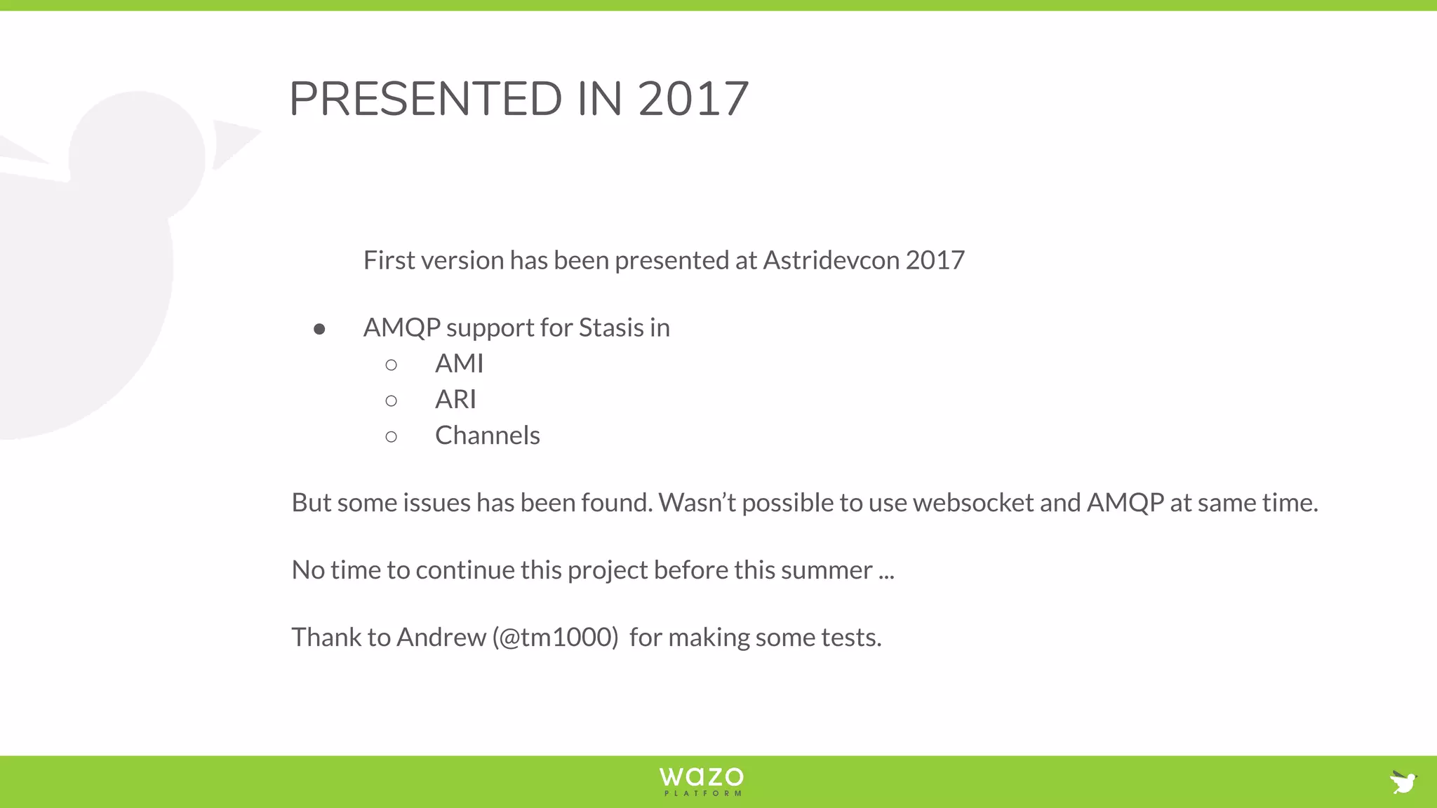 Asterisk amqp @ astricon19 | PPT
