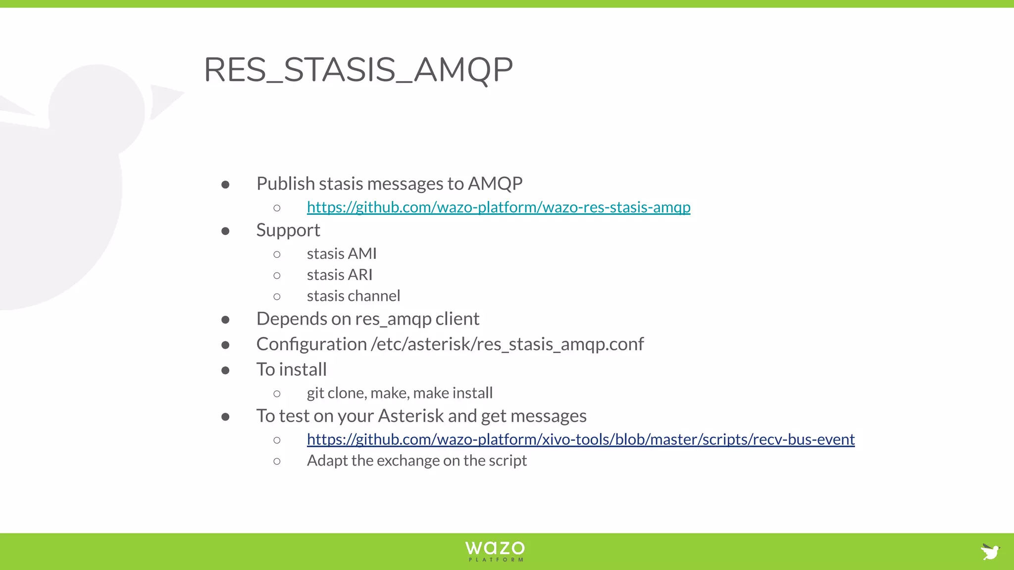Asterisk amqp @ astricon19 | PPT