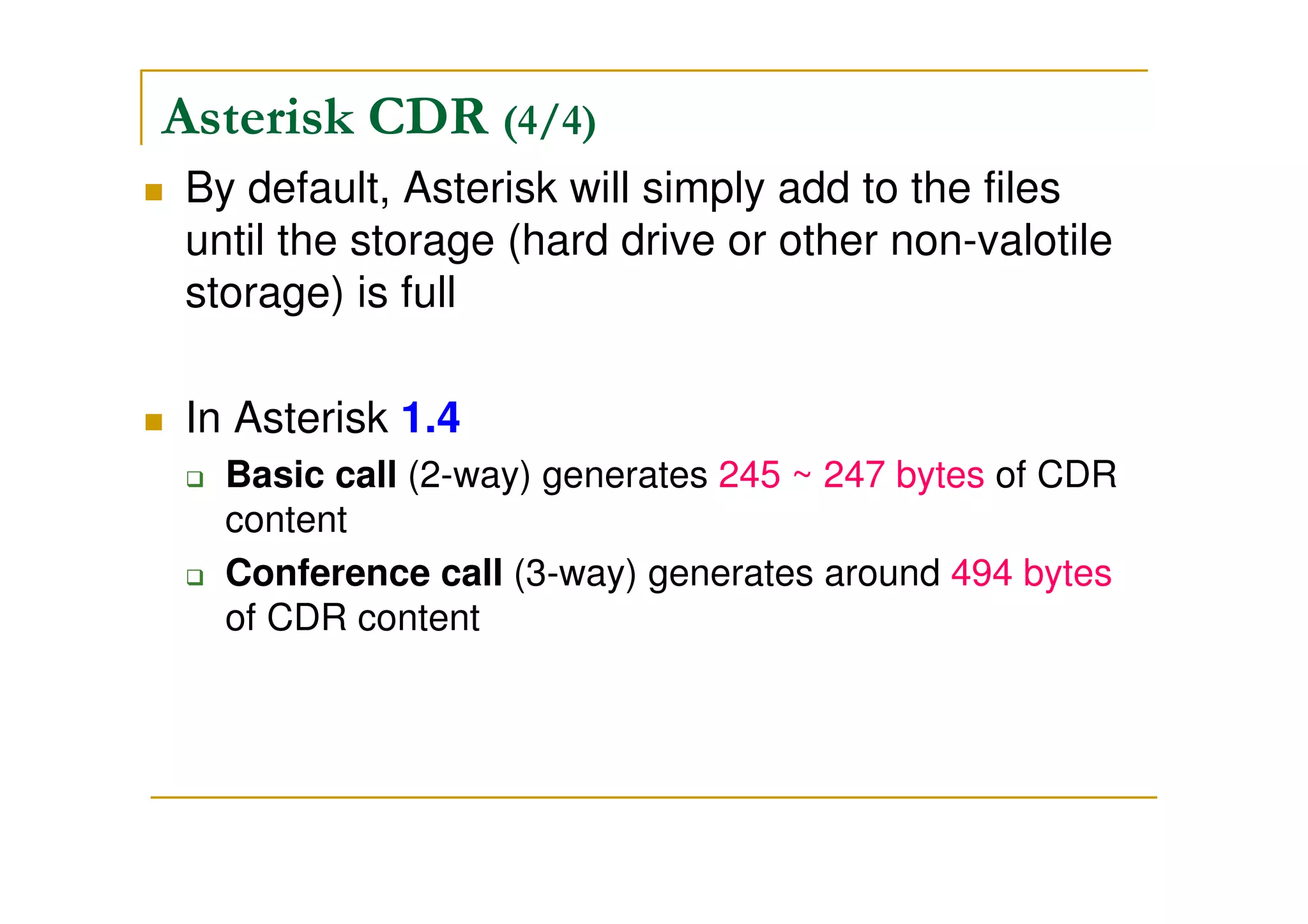 Asterisk (IP-PBX) CDR Log Rotation | PDF