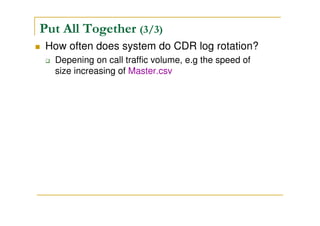 Asterisk (IP-PBX) CDR Log Rotation | PDF