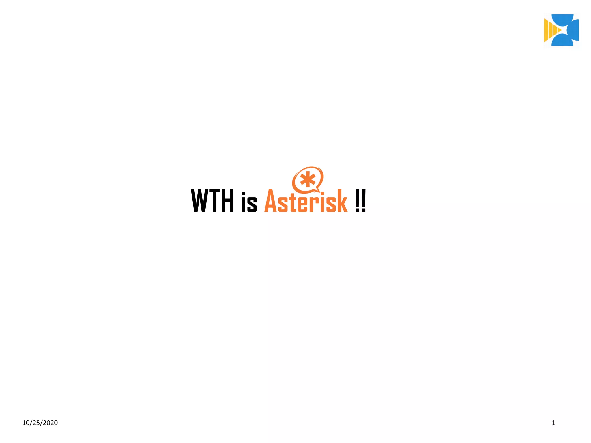 Asterisk presentation v1.1 | PDF