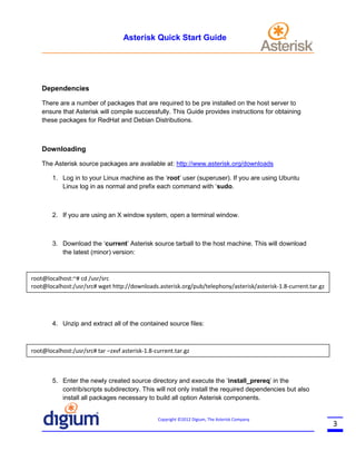 Asterisk quick start Guide | PDF