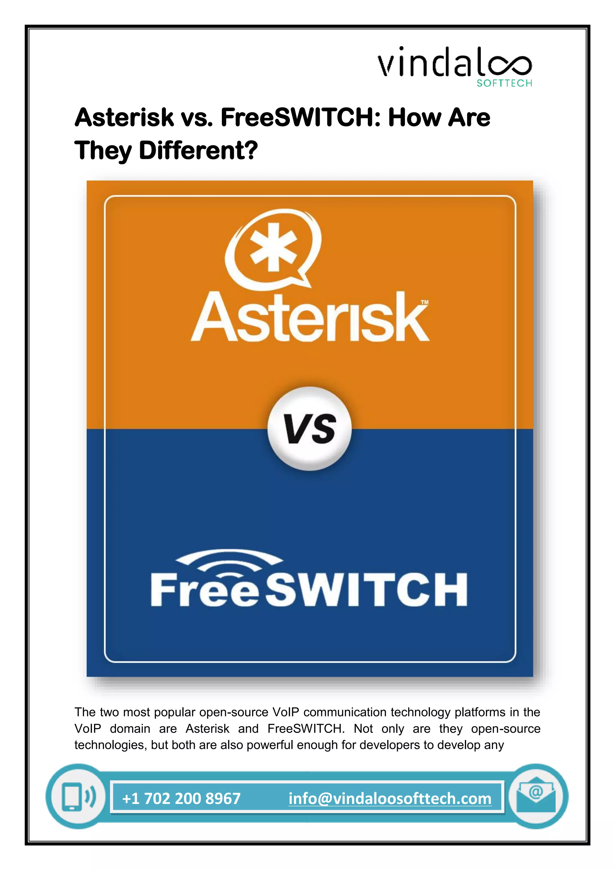 Asterisk vs. FreeSWITCH: How Are They Different? | PDF | Shareware and Freeware | Computer ...