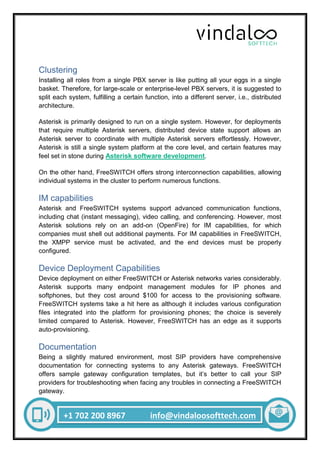 Asterisk vs. FreeSWITCH: How Are They Different? | PDF | Shareware and ...