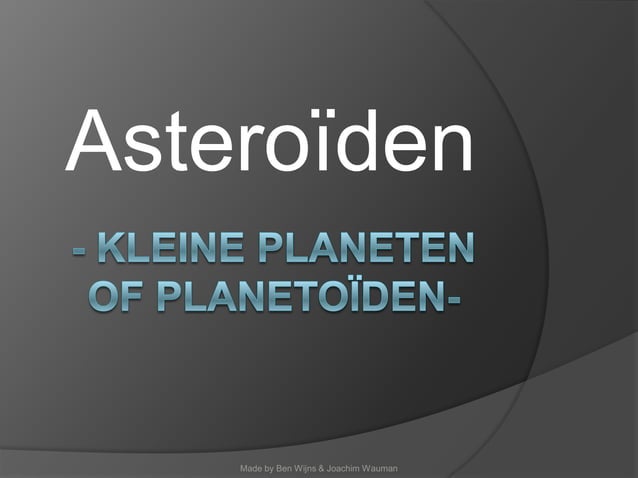 Asteroide | PPTX