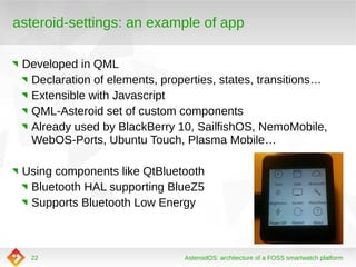 AsteroidOS: Architecture of a FOSS smartwatch platform | ODP