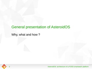 AsteroidOS: Architecture of a FOSS smartwatch platform | PPT