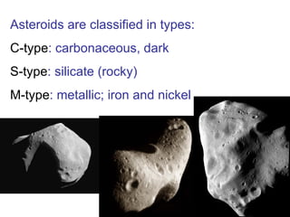 Asteroids and comets | PPT