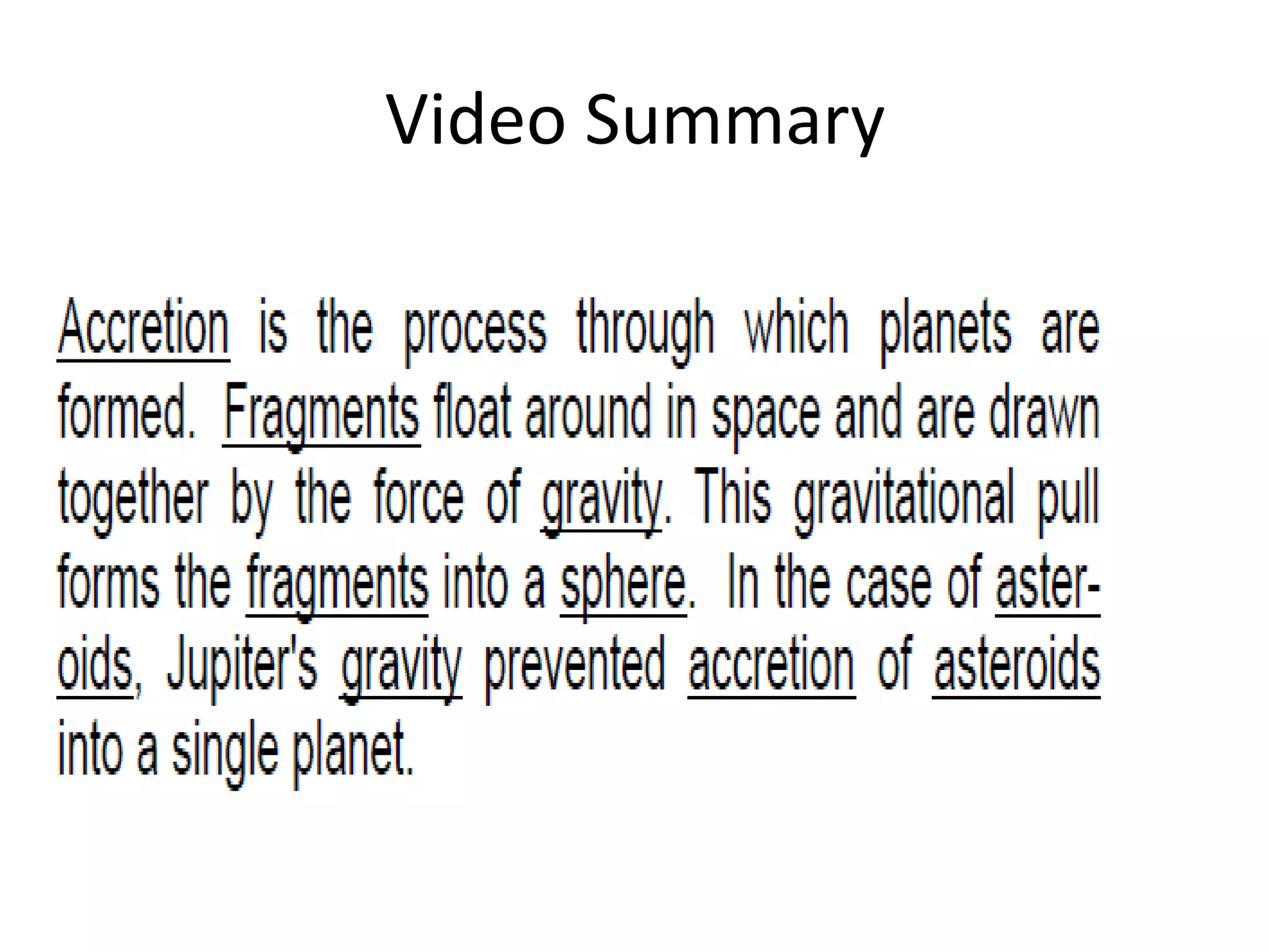 Asteroids, Comets, And Pluto (Summary) | PPTX
