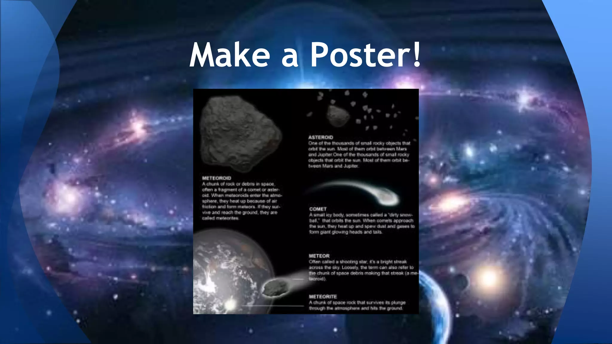 Asteroids, meteorites, and comets activity key | PPTX | Space and ...