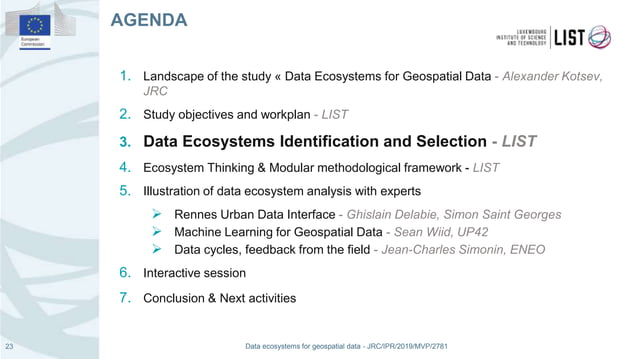 Data Ecosystems for Geospatial Data | PPT