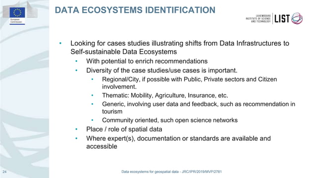 Data Ecosystems for Geospatial Data | PPT