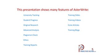Asterwrite | PPT