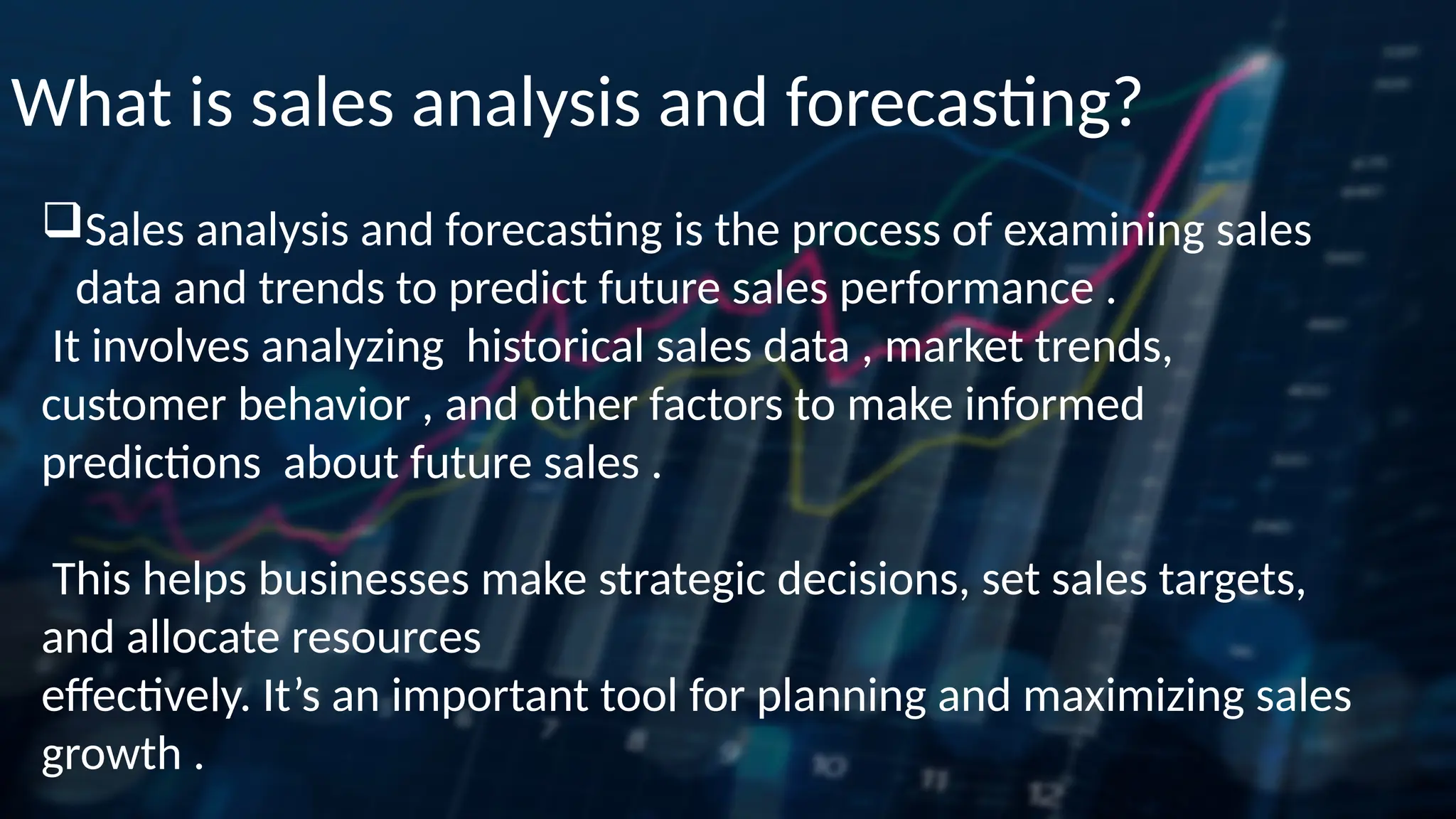 Sales & forecast analysis complete profile | PPTX