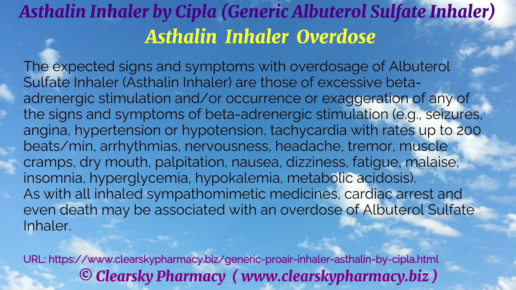 Asthalin Inhaler by Cipla (Generic Albuterol Sulfate Inhaler) | PDF