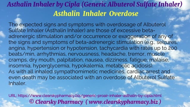 Asthalin Inhaler by Cipla (Generic Albuterol Sulfate Inhaler) | PDF ...