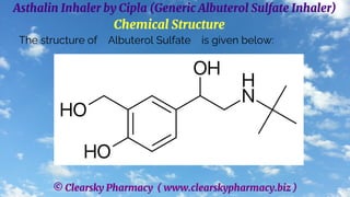 Asthalin Inhaler by Cipla (Generic Albuterol Sulfate Inhaler) | PDF