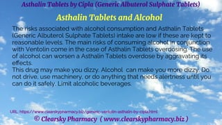 Asthalin Tablets by Cipla (Generic Albuterol Sulphate Tablets) | PDF ...