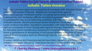 Asthalin Tablets by Cipla (Generic Albuterol Sulphate Tablets) | PDF ...