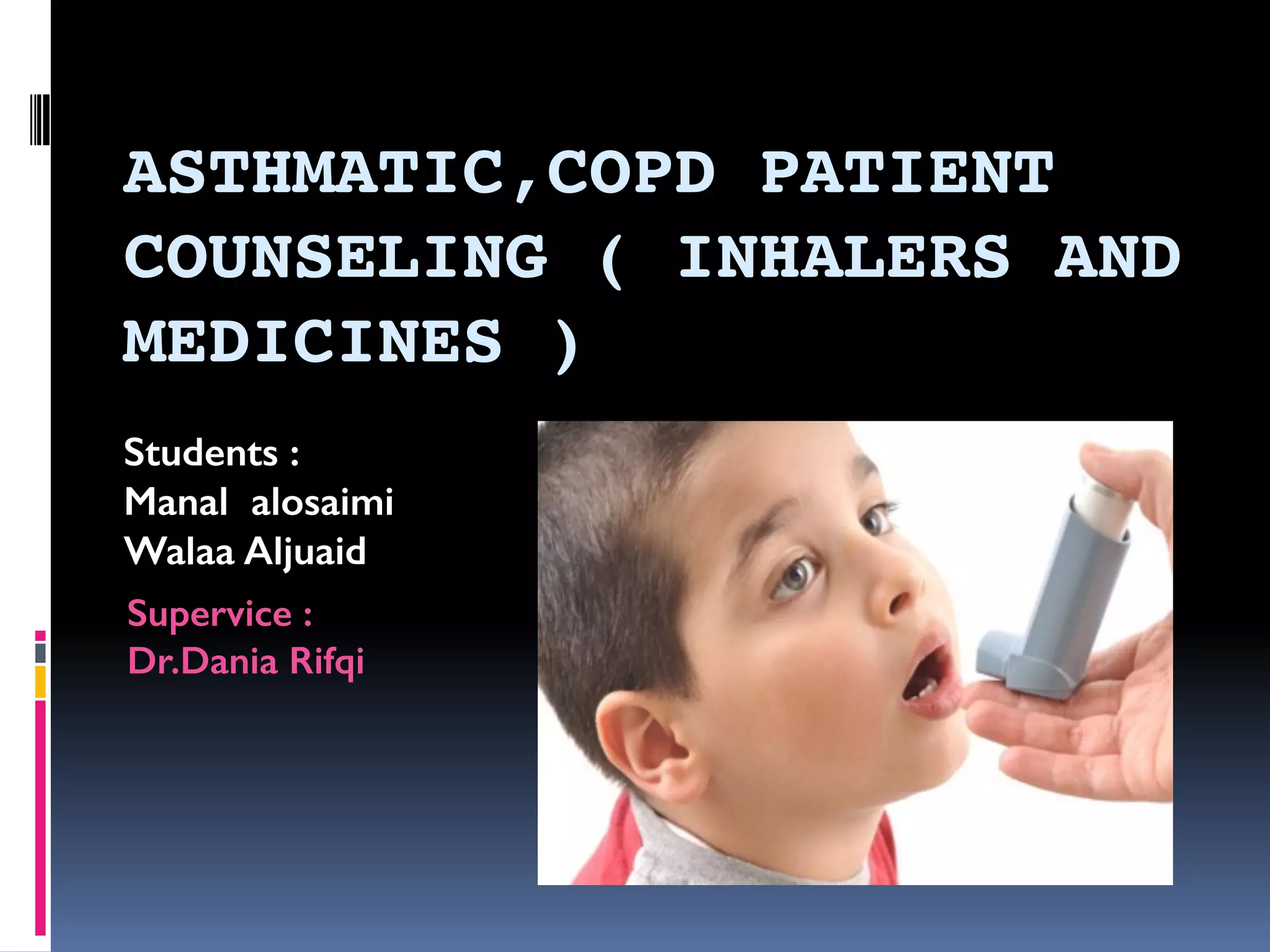 Asthmatic , COPD patient counseling | PDF