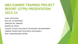 Astha Singh STPR.pptx for the BBA students | PPTX