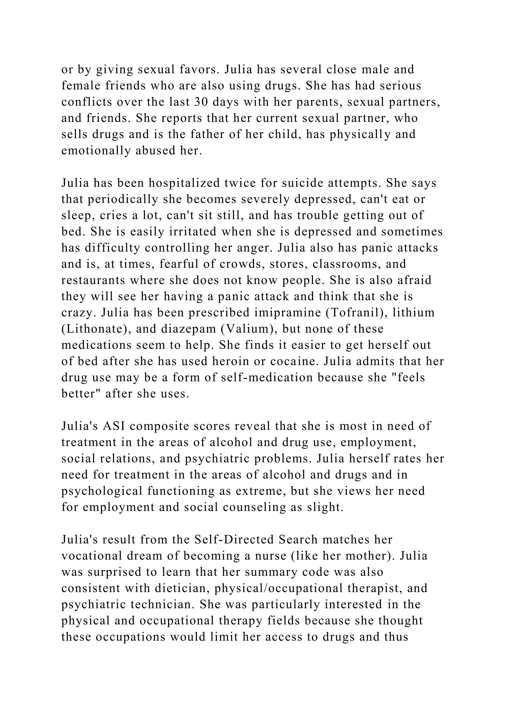 As the intake worker at a local community mental health access cente.docx