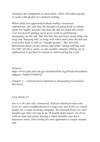 As the intake worker at a local community mental health access cente.docx