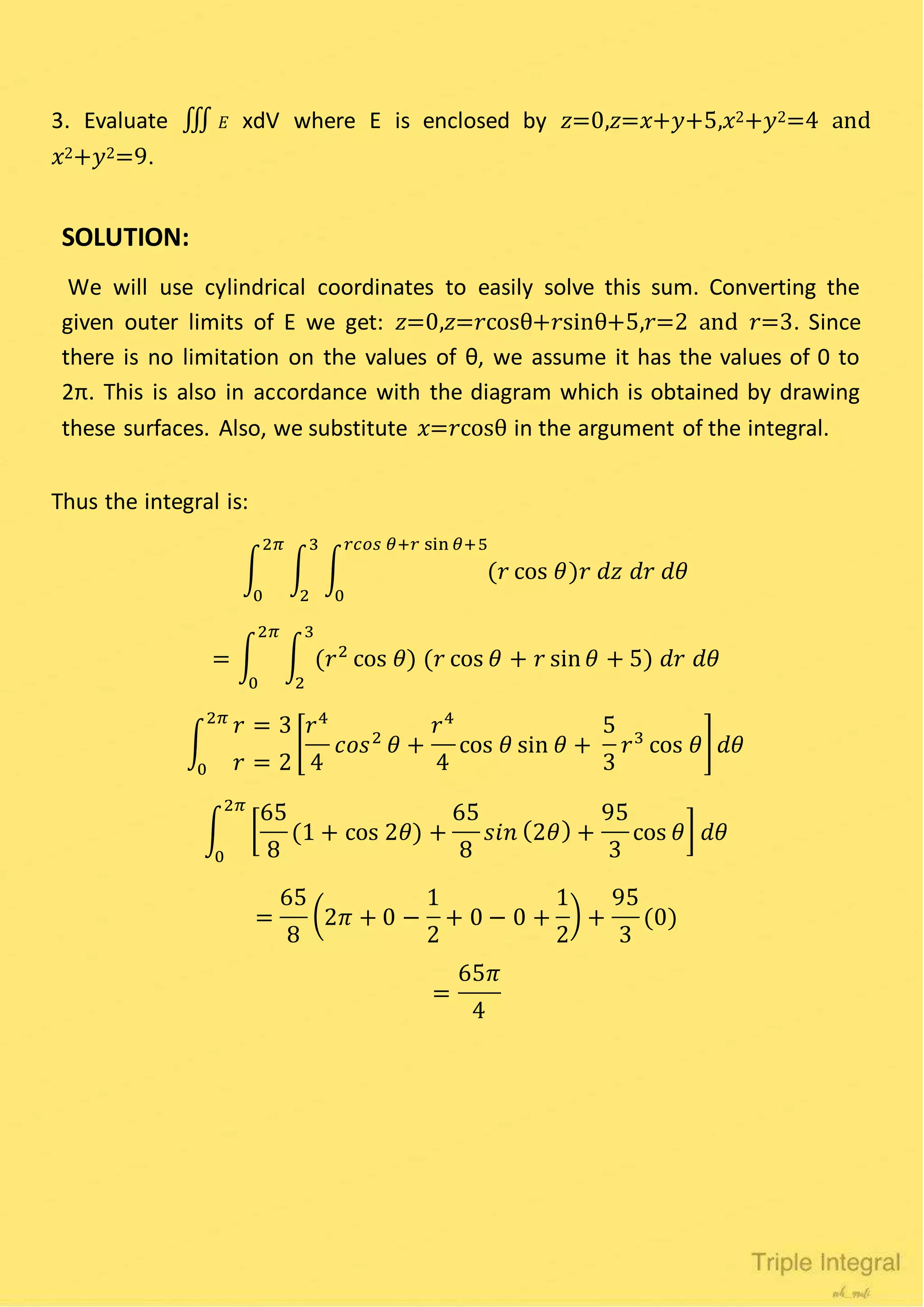 Triple Integral | DOCX