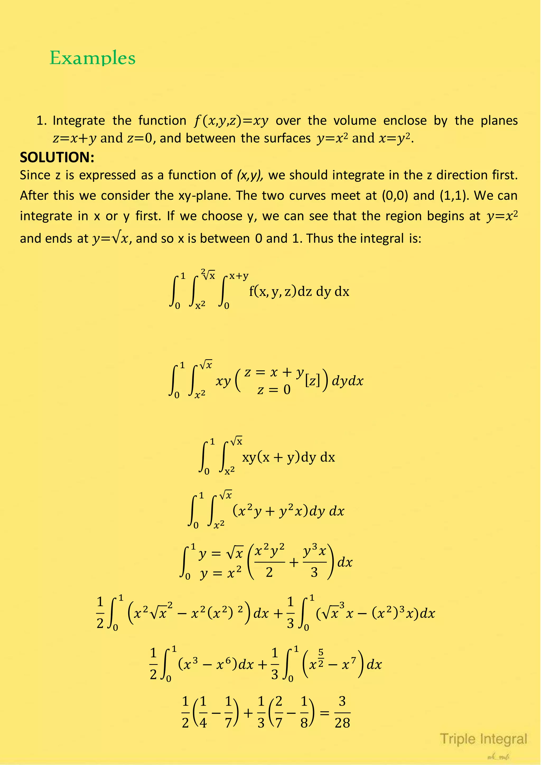 Triple Integral | DOCX