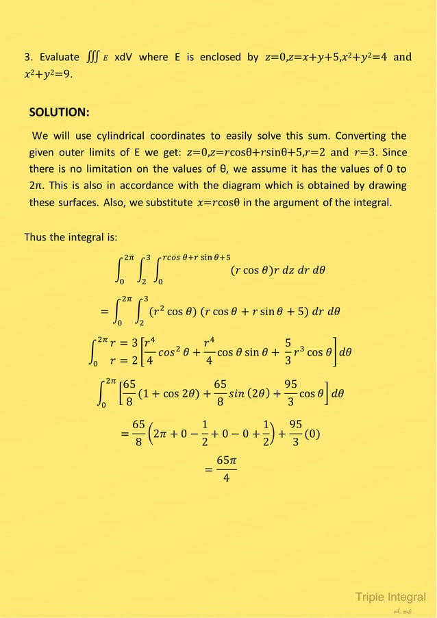 Triple Integral | DOCX