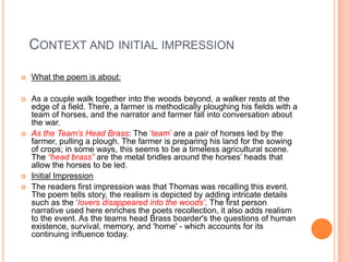 As the teams head brass edward thomas | PPTX