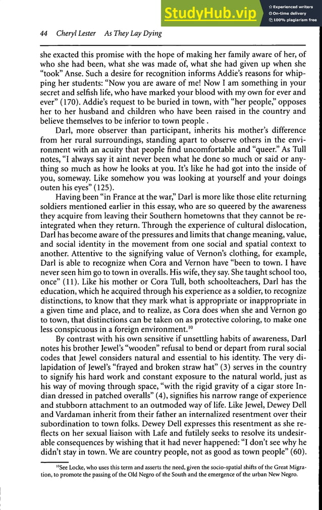 As They Lay Dying Rural Depopulation And Social Dislocation As A ...