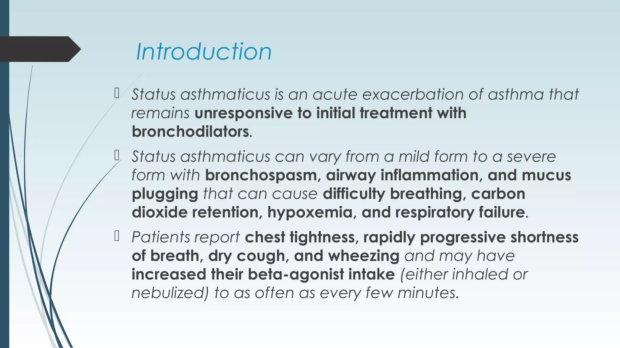 Acute Severe Asthma | PPT