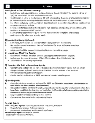 Asthma in pediatrics | PDF