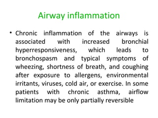 Pathophysiology of Asthma | PPT