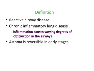 Pathophysiology of Asthma | PPT