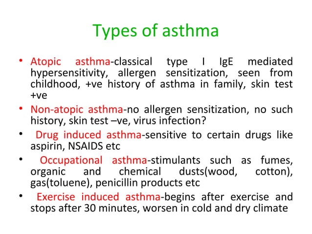 Pathophysiology of Asthma | PPT