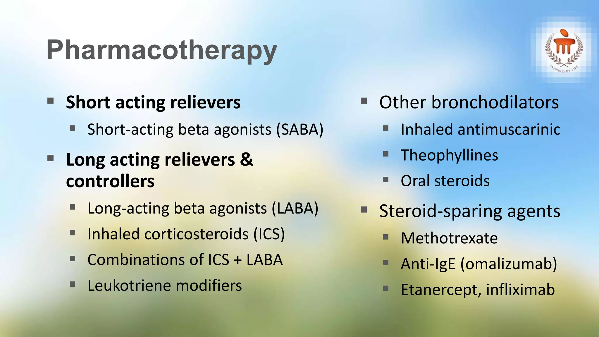Bronchial Asthma - Epidemiology, Pathogenesis and Management | PPTX