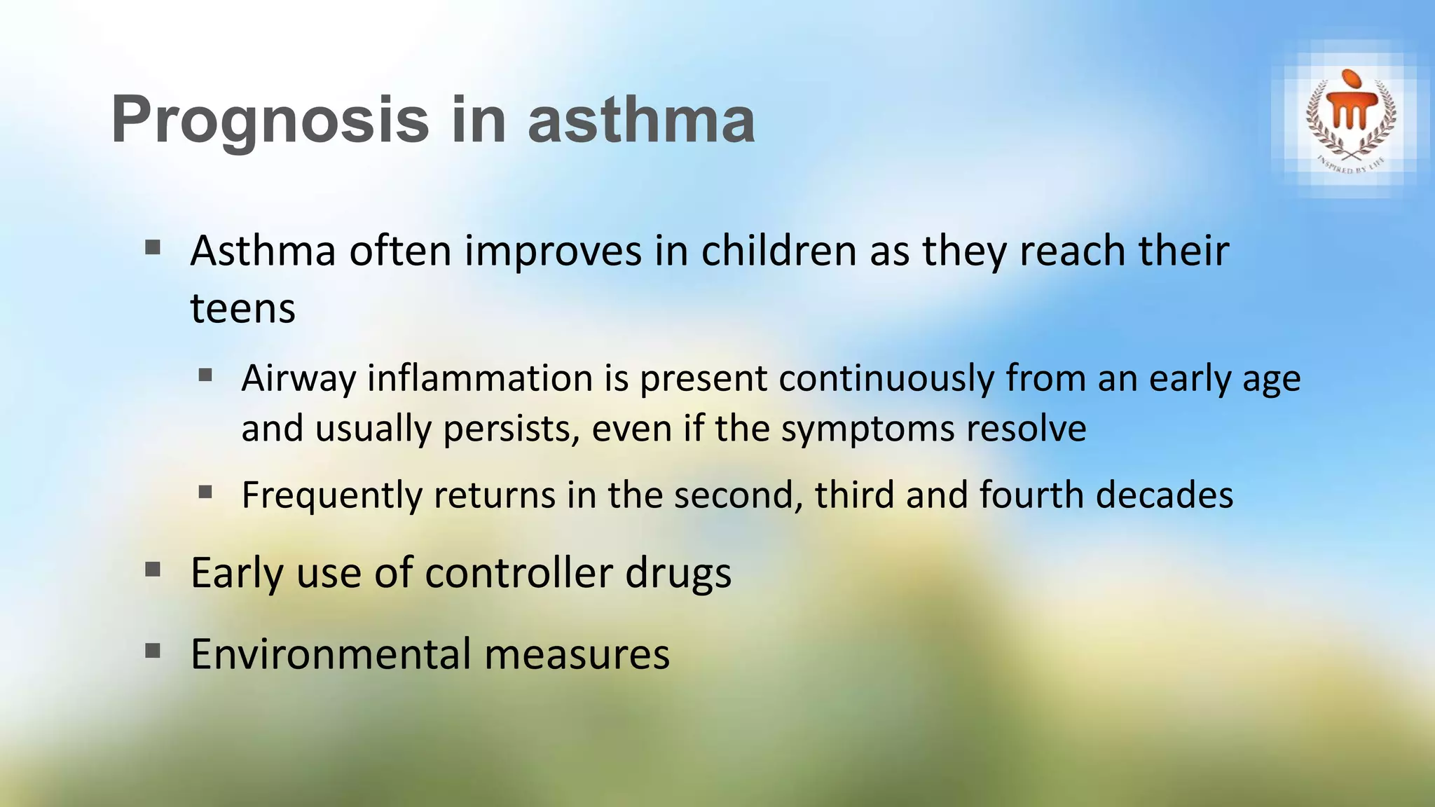 Bronchial Asthma - Epidemiology, Pathogenesis and Management | PPTX