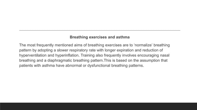 ASTHMA and it's Physiotherapy Treatment.pptx | Lung and Respiratory Health | Diseases and Conditions