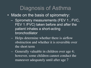 asthma Etiology/ pathophysiology /Diagnosis M | PDF