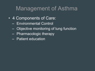 asthma Etiology/ pathophysiology /Diagnosis M | PDF