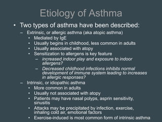 asthma Etiology/ pathophysiology /Diagnosis M | PDF