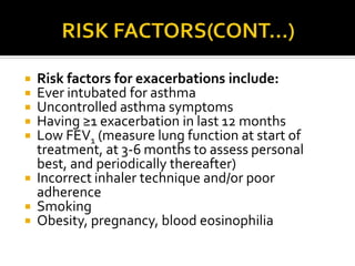 Asthma. By Hussain ishm university topic cardio logy | PPT