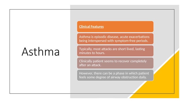 Asthma, definition, causes, pathophysiology and symptoms | PPT