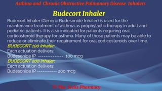 Asthma and Chronic Obstructive Pulmonary Disease Inhalers | PDF
