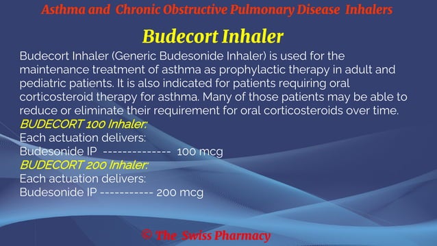 Asthma and Chronic Obstructive Pulmonary Disease Inhalers | PDF