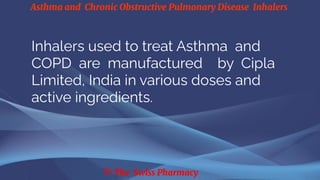 Asthma and Chronic Obstructive Pulmonary Disease Inhalers | PDF