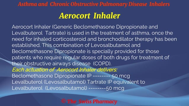 Asthma and Chronic Obstructive Pulmonary Disease Inhalers | PDF